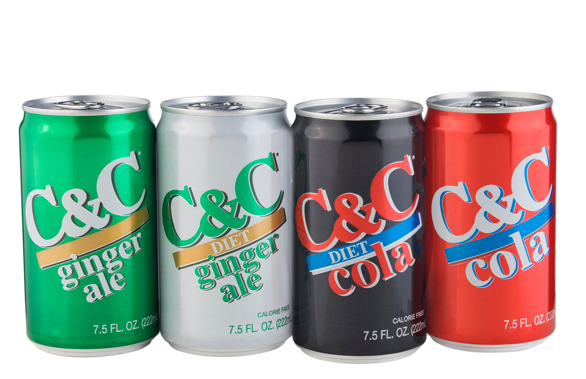 7.5oz Cans in 24 Pack Case – C&C Cola & Exotic Sodas