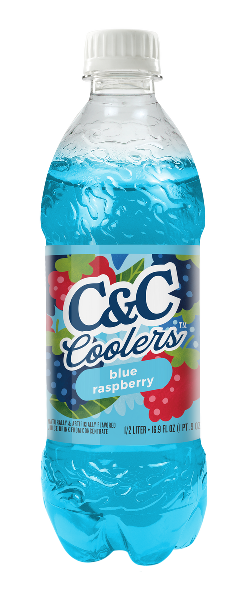 C&C Blue Raspberry Coolers - 16.9oz Bottles – C&C Cola & Exotic Sodas