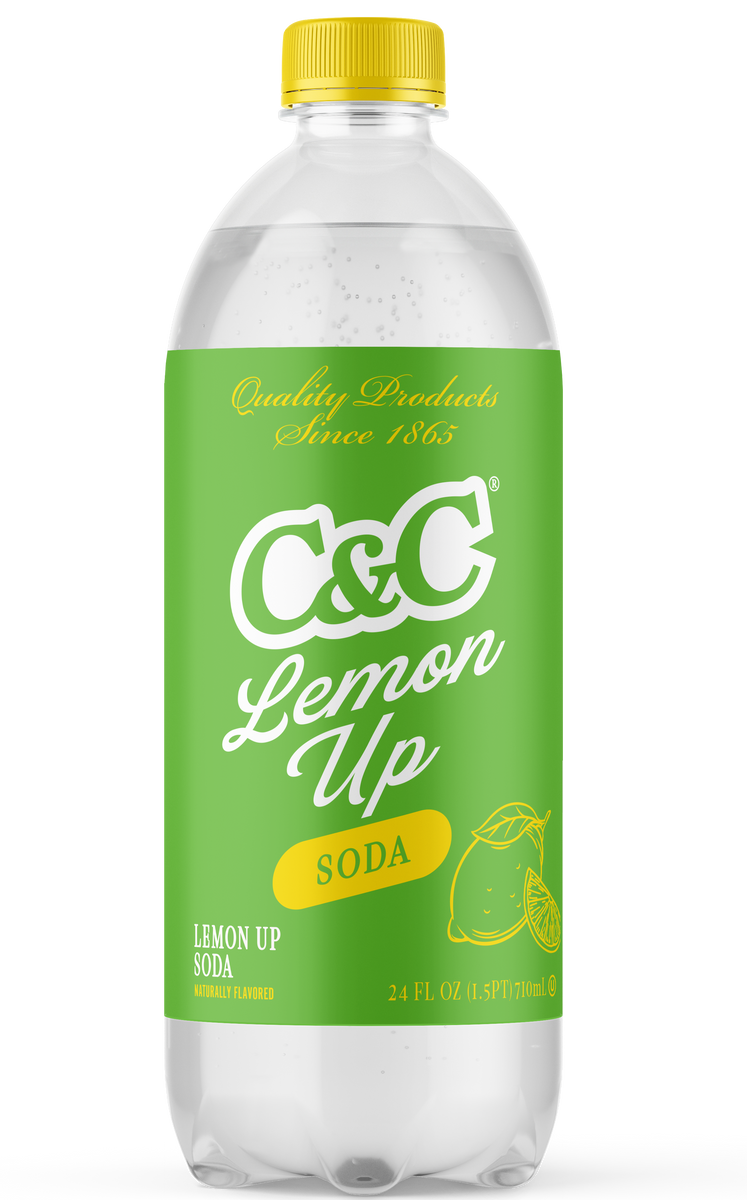 C&C Lemon Up Soda - 24oz Bottles - 24 Pack – C&C Cola & Exotic Sodas