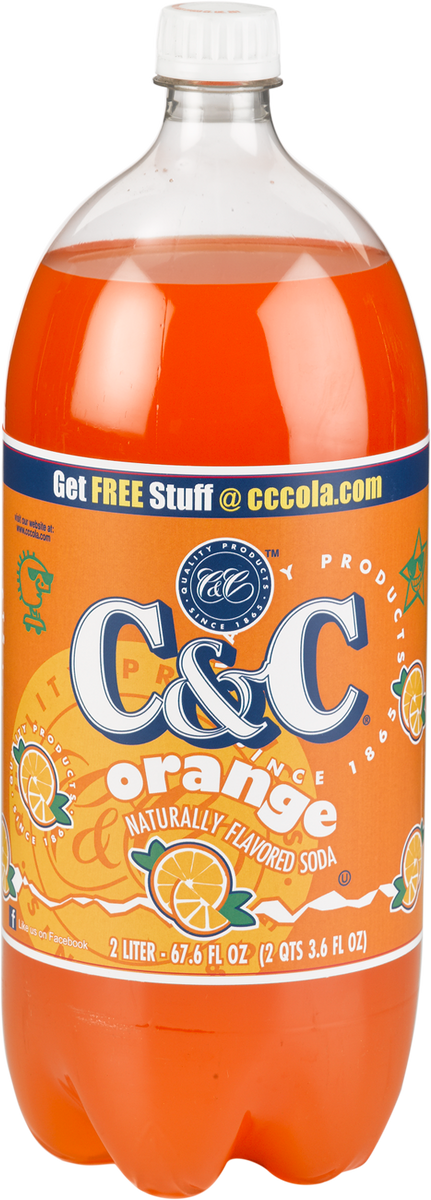 C&C Orange Soda - 2 Liter Bottles - 8 Pack – C&C Cola & Exotic Sodas
