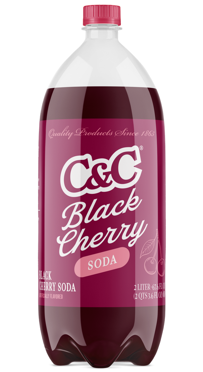 C&C Black Cherry Soda - 2 Liter Bottles - 8 Pack – C&C Cola & Exotic Sodas
