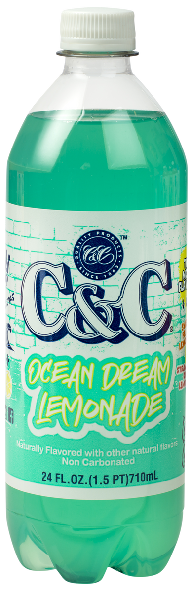 NEW! C&C Ocean Dream Lemonade (Non Carbonated) - Case of 24 Bottles – C ...