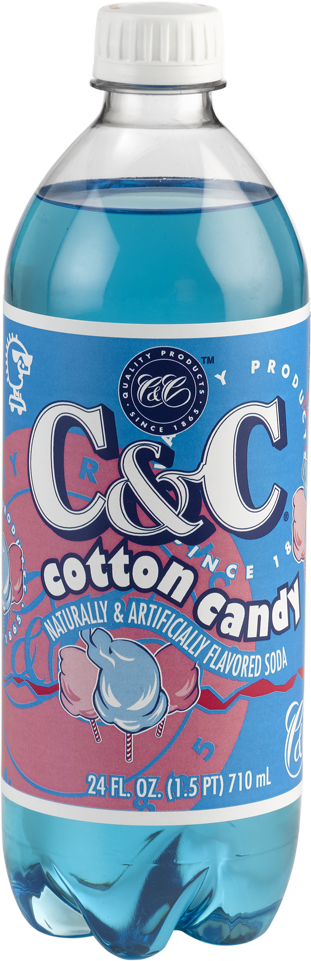C&C Cotton Candy Soda - Case of 24 Bottles – C&C Cola & Exotic Sodas