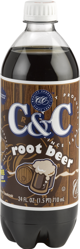 C&C Root Beer Soda - 24oz Bottles - 24 Pack – C&C Cola & Exotic Sodas